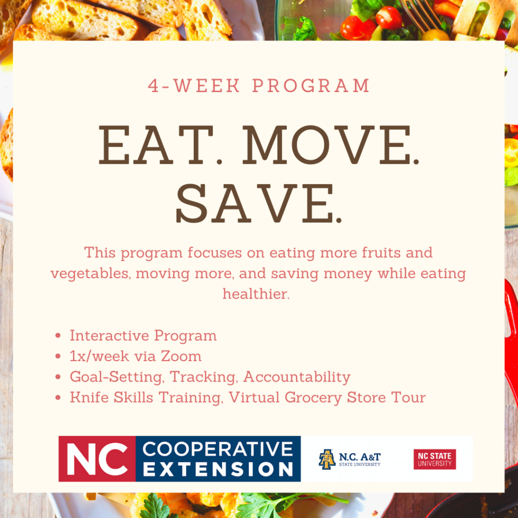 NEW PROGRAM ALERT: Eat. Move. Save. | N.C. Cooperative Extension